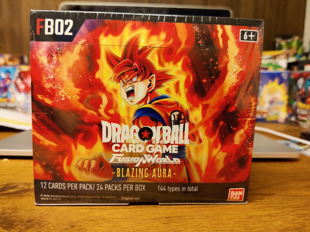 Dragon Ball Super Card Game Booster Box Blazing Aura FB02 (Neu und originalverpackt) in ...