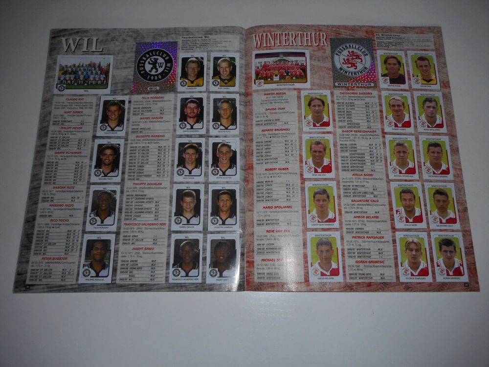 Panini Football Album 2001 komplett/Fussball/Schweizer NL (Gebraucht ...