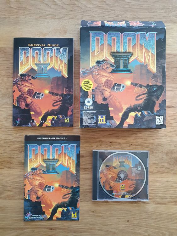 PC Game Doom II (1994) US Big Box mit Survival Guide (Gebraucht) in ...