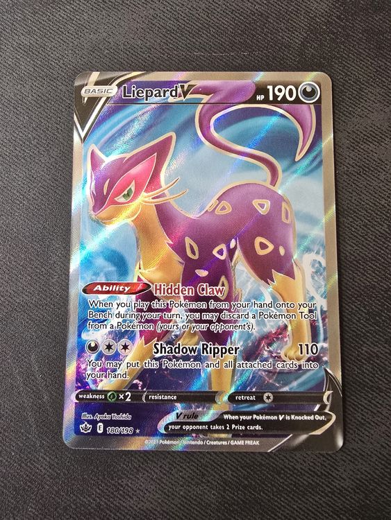 Carte Pokemon Liepard V 190 PV (Neu (gemäss Beschreibung)) in Cointrin ...