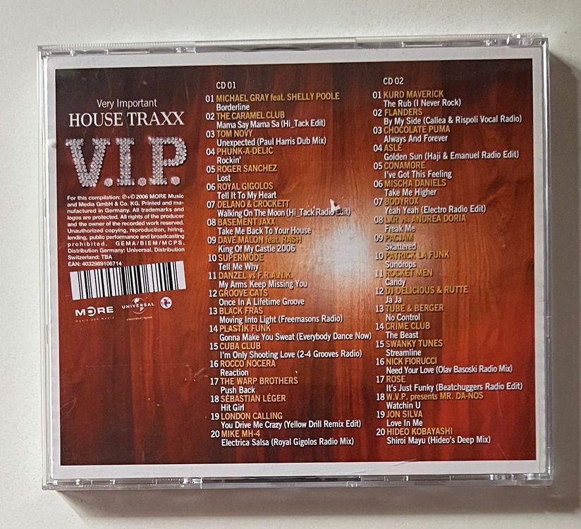 V.I.P. / Very Important House Traxx (2 CDs) (Gebraucht) in Näfels für ...