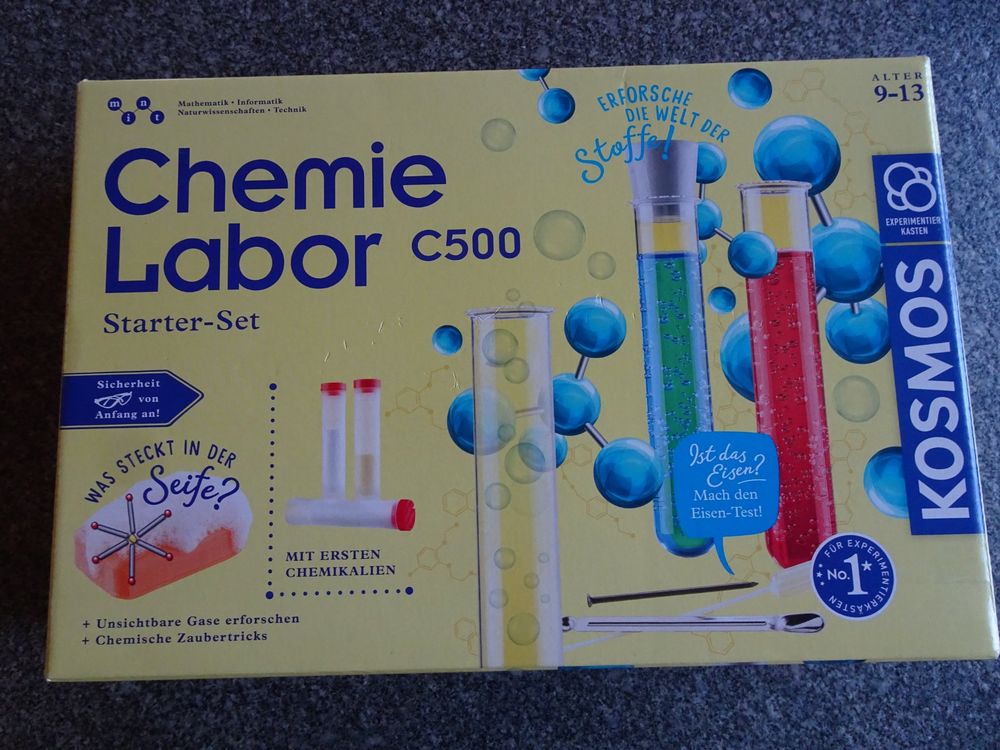 KOSMOS Chemie Labor C500 Chemiebaukasten neuwertig (Neu (gemäss ...