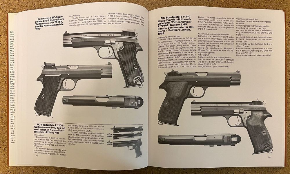 Die Sig Pistolen, H.P. Doebeli, erste Auflage (Gebraucht) in Krattigen für CHF 304 – mit ...