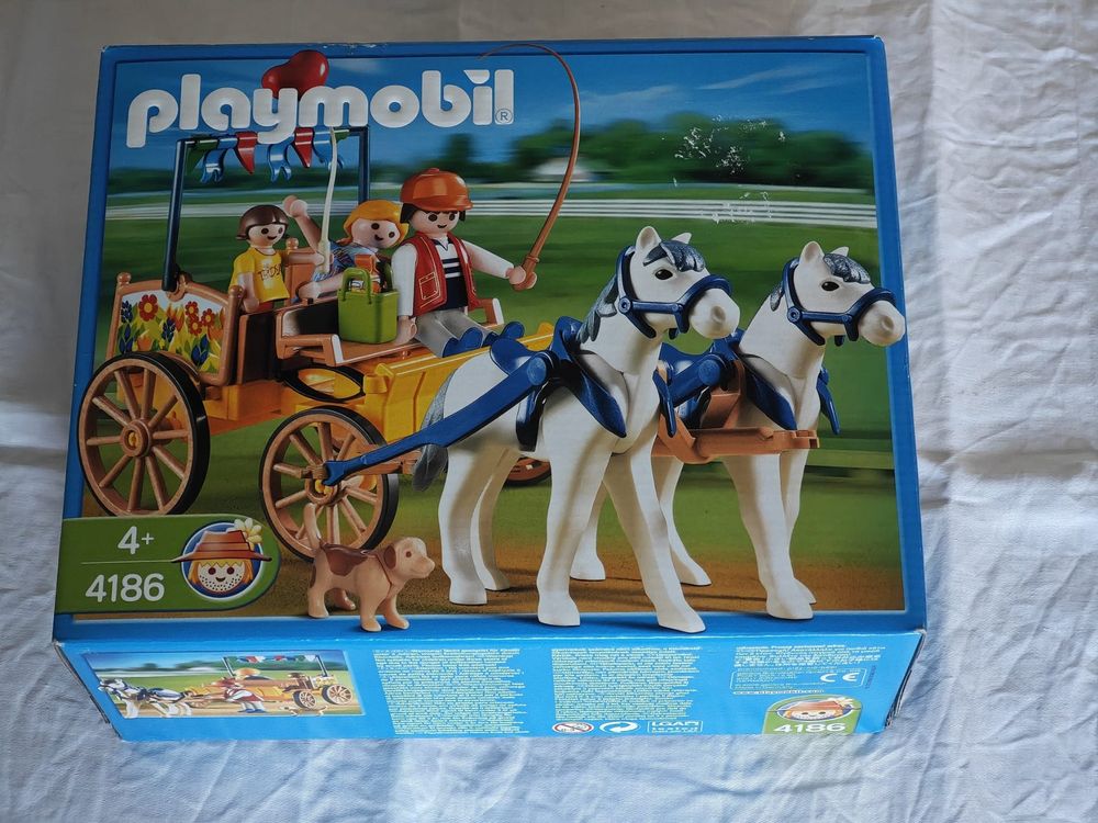 Playmobil 4186 calesse con cavalli, nuovo, sigillato (Nuovo e nell ...