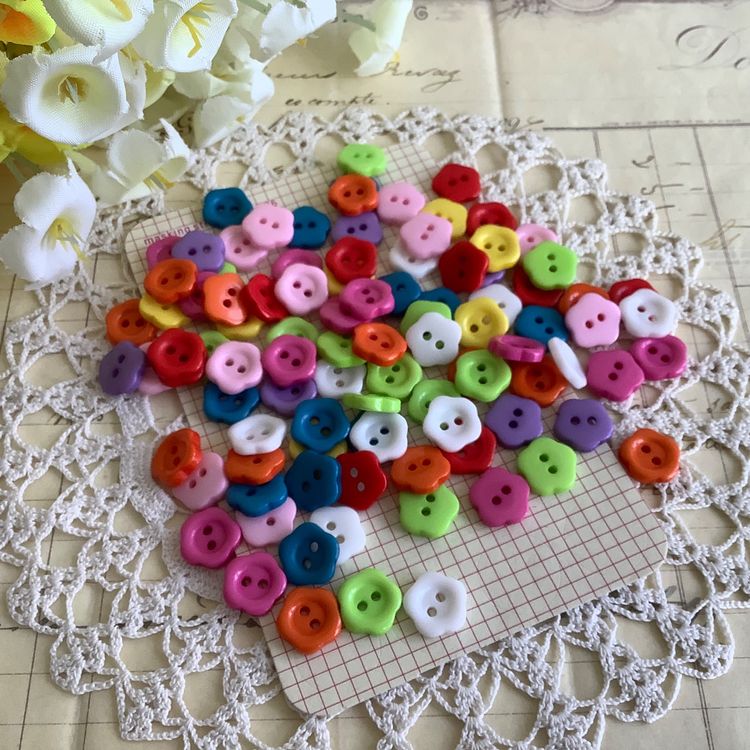 98 Knopfe Blumen boutons fleur Mix bouton | Kaufen auf Ricardo