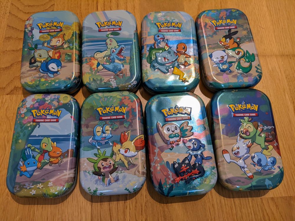 32 Pokémon-Karten Mini Tins leer (Gebraucht) in Bern für CHF 10 – mit ...