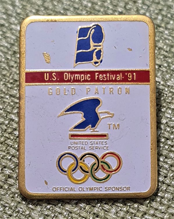 P542 - Pin U.S. Olympic Festival 91 Gold Patron Sponsor (Gebraucht) in ...