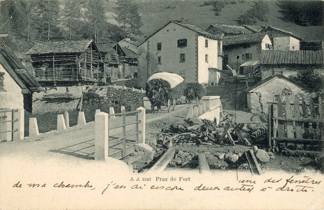 Praz de Fort VS près Orsières - Attelage ca. 1900 (D'occasion) à ...