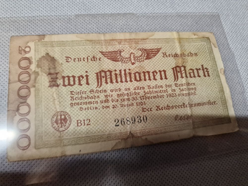 Reichsbanknote 1923 | Kaufen auf Ricardo