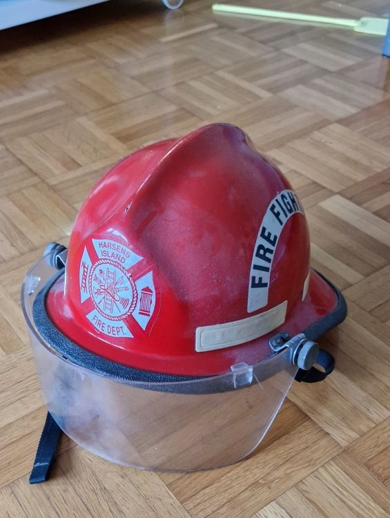 Harsens Island Fire Fighter USA Feuerwehrhelm Helm (Gebraucht) in ...