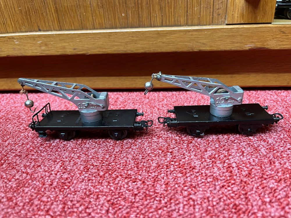 Märklin 366 Kranwagen 10 T Guss 2x in OVP guter Zustand (Gebraucht) in ...