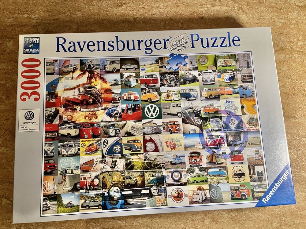 VW Puzzle Ravensburger 99 Bulli Moments 3000 Teile (Gebraucht) in ...