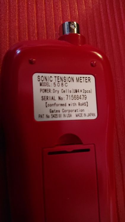 GATES 508C SONIC TENSION METER - RIEMEN SPANNUNGS MESS GERÄT | Kaufen ...