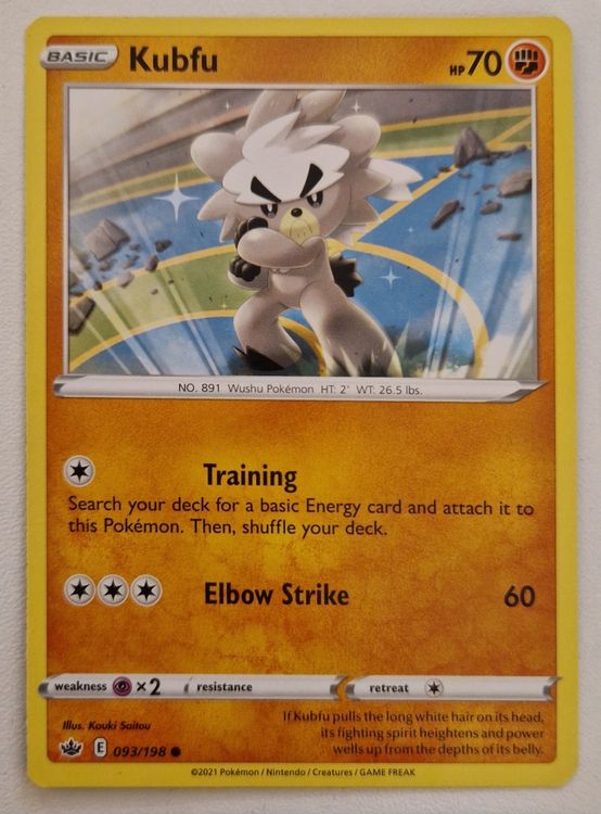 Pokémon Karte Kubfu 093/198, Nr. 891 Wushu-Pokémon (Neu (gemäss ...