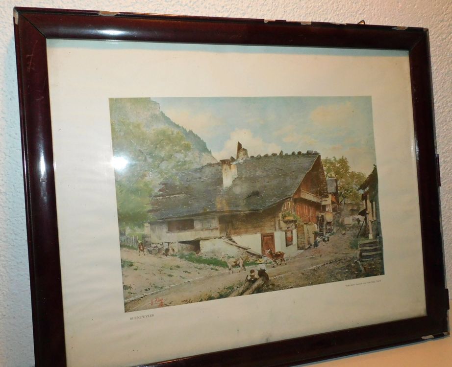 Rausverkauf - Kunst Kunstdruck nach einem Aquarell v A Kägi | Kaufen auf Ricardo