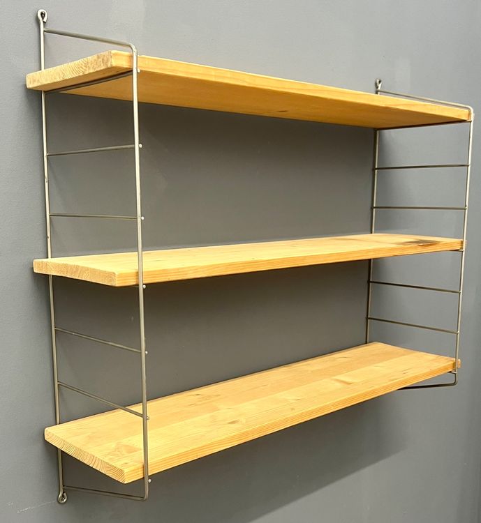 Vintage String Regal 3 Holz Tablare | Kaufen auf Ricardo