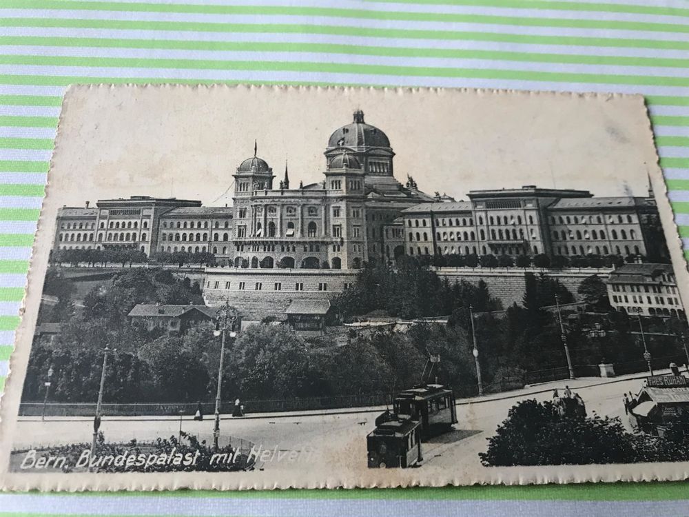 AK Bern Bundeshaus mit 2x Tram (Gebraucht) in Malters für CHF 12 – mit Lieferung auf Ricardo kaufen