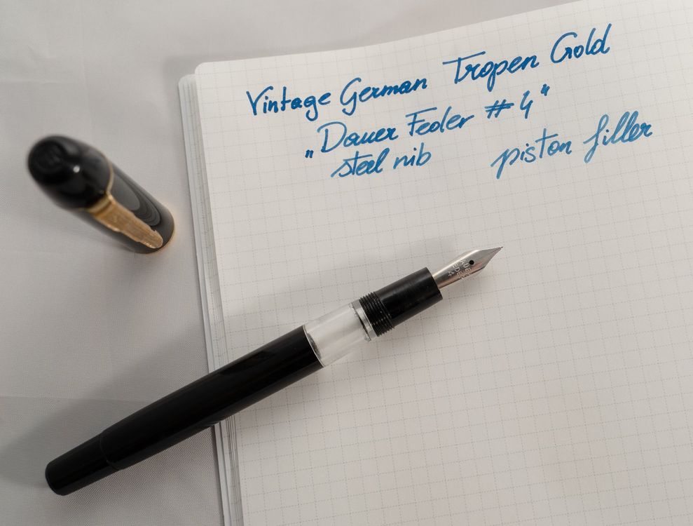 Vintage German Tropen Gold Fountain Pen (Gebraucht) in Feusisberg für ...