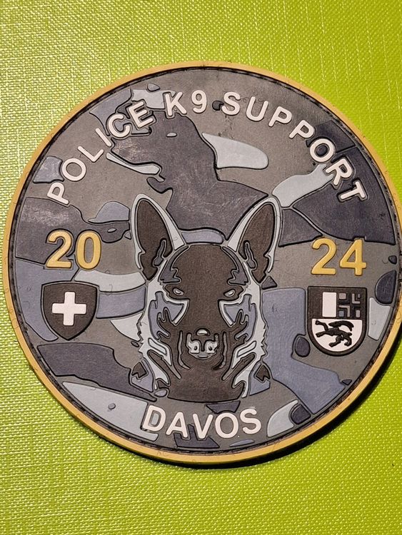 Polizei Abzeichen WEF Badge Police support 2024 pvc Klett | Kaufen auf ...
