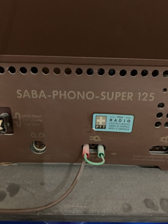 SABA Phono Super 125 Radio Plattenspieler alt Vintage (Gebraucht) in Fislisbach für CHF 59 – nur ...