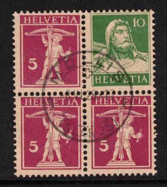 Zusammenhängende Wertstufen Z12 ʘ im 4er-Block, Kat.200.- (Neu (gemäss Beschreibung)) in Nuglar ...