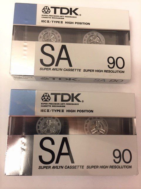 TWO (2) TDK SA 90 type II. NOS. Japan (Neu und originalverpackt) in Lully VD für CHF 20 – mit ...