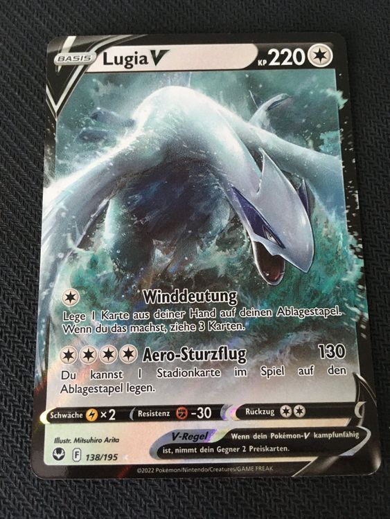 Lugia V - SIT 138 - Pokémon - Silberne Sturmwinde -DE- (Neu (gemäss ...