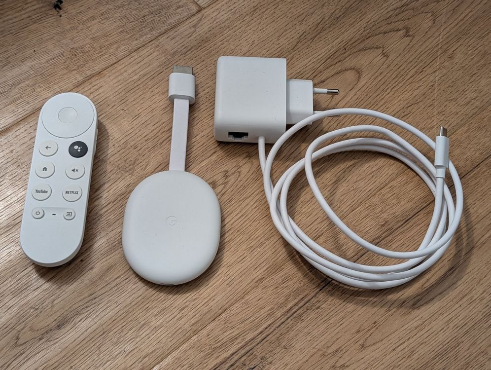 Google Chromecast mit Google TV 4K inkl. Ethernet-Adapter (Gebraucht ...