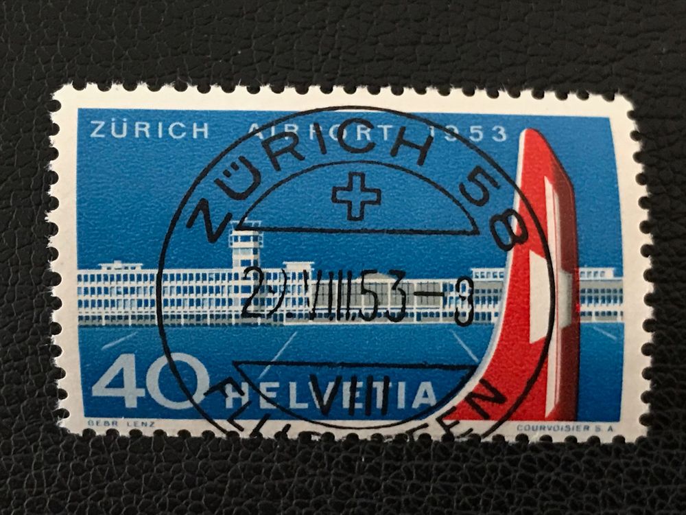 Flughafen Zürich 1953, ET-Vollstempel | Kaufen auf Ricardo