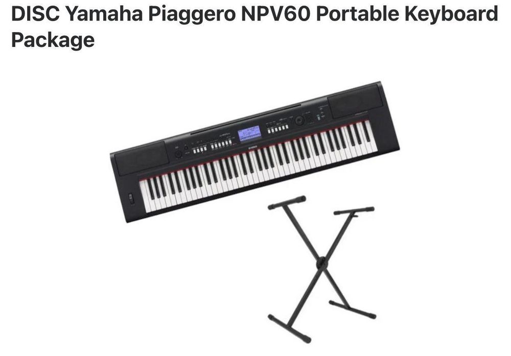 Yamaha Piaggero NP-V60 Keyboard (Gebraucht) in Birr für CHF 225 – mit Lieferung auf Ricardo kaufen