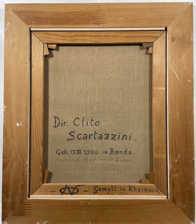 Oskar Nussio (1899-1976) grosses Gemälde Selbstbildnis | Kaufen auf Ricardo