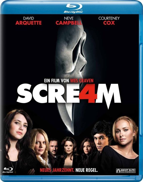 Scream 4 (2011) Wes Craven/Emma Roberts/Arquette/Cox/Blu-ray (Gebraucht ...