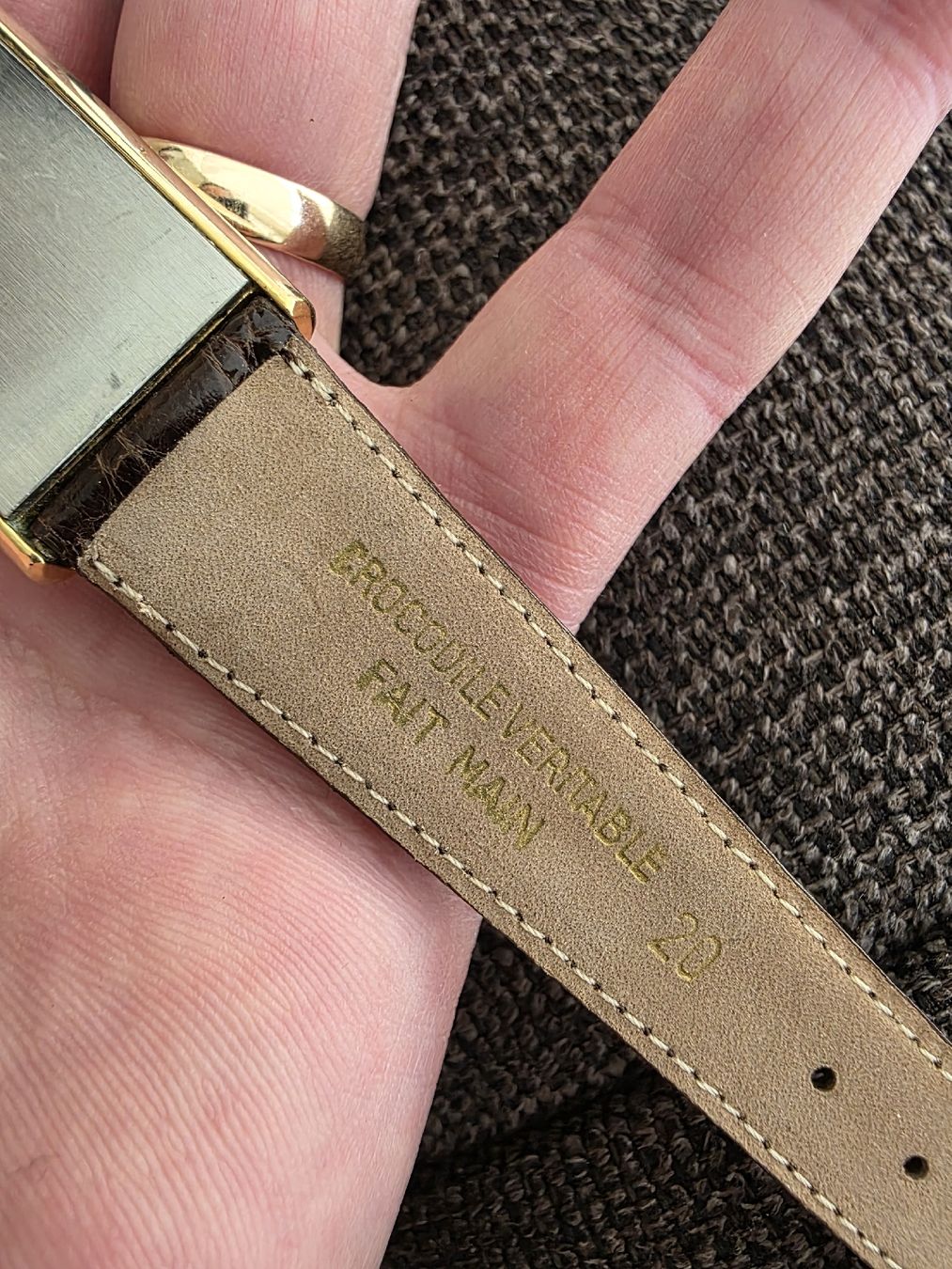 Omega De Ville vintage, montre élégante, plaqué or. Tank (D'occasion) à ...