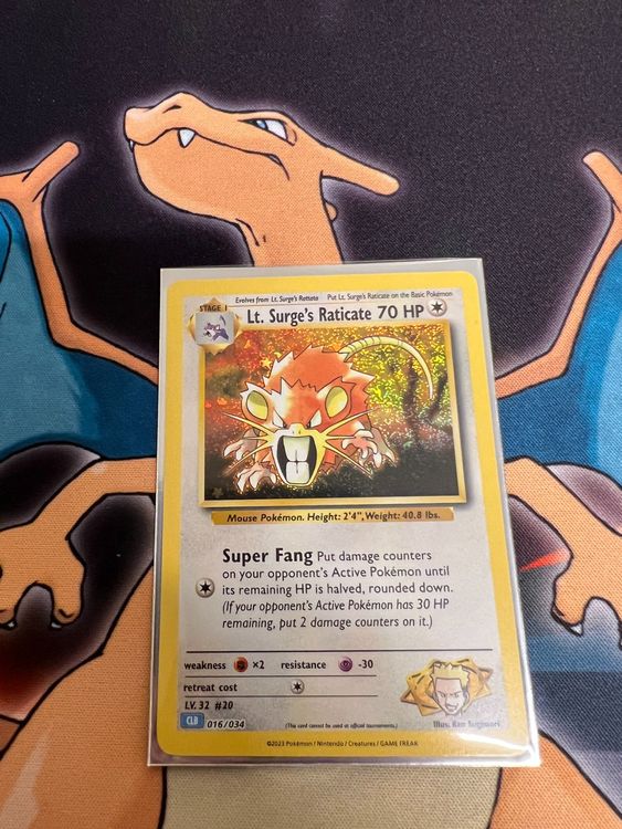 Lt. Surge's Raticate (CLB 016) - Pokemon TCG Classic | Kaufen auf Ricardo