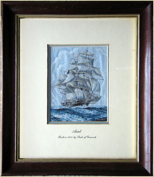 2-Bilder aus England von Ariel 1970er Jahre reine Seide. | Kaufen auf Ricardo