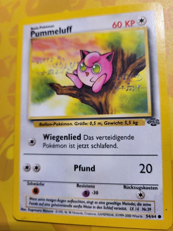 Pokemon-Karte Pummeluff 54/64 | Kaufen auf Ricardo