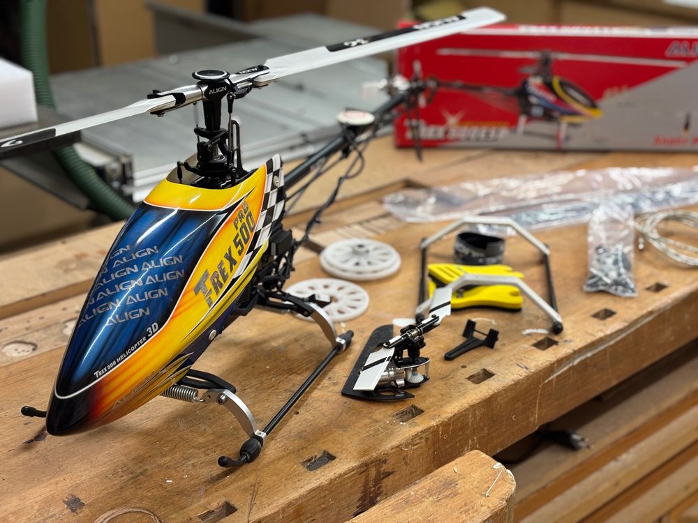 RC Heli Align TRex 500 Pro mit NAZA GPS und Ersatzteilen (Gebraucht) in ...