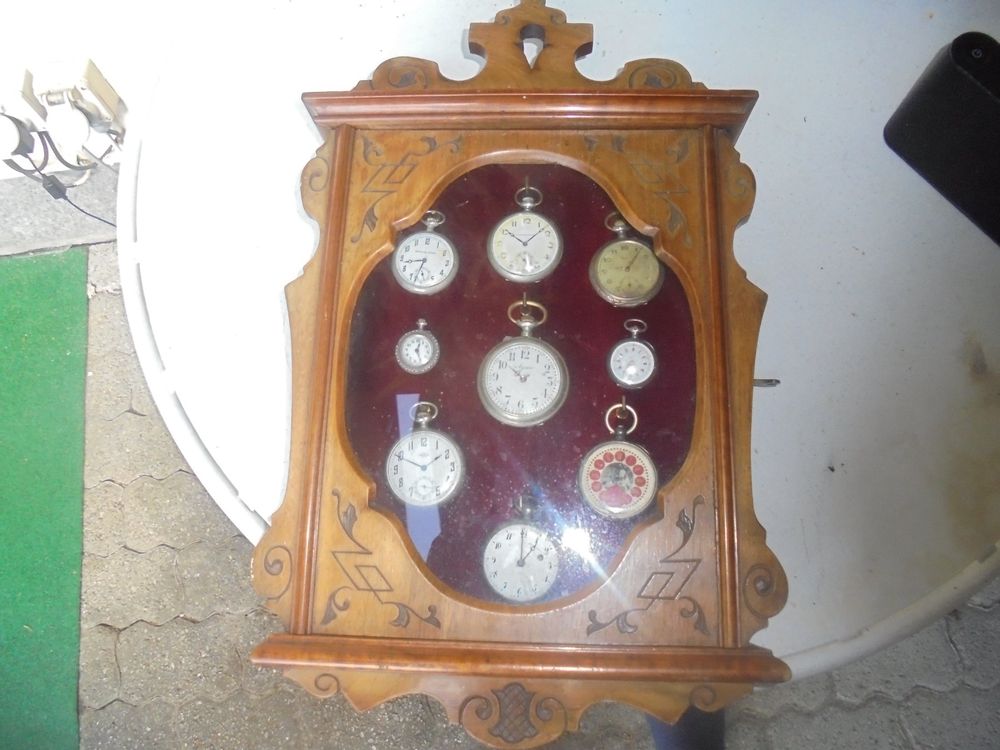 Lot antike Taschenuhren mit Vitrine | Kaufen auf Ricardo