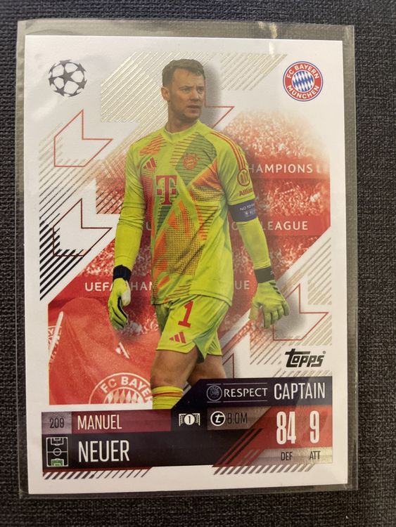 Topps Match Attax 2024/25 Manuel Neuer Fc Bayern München (Neu (gemäss ...