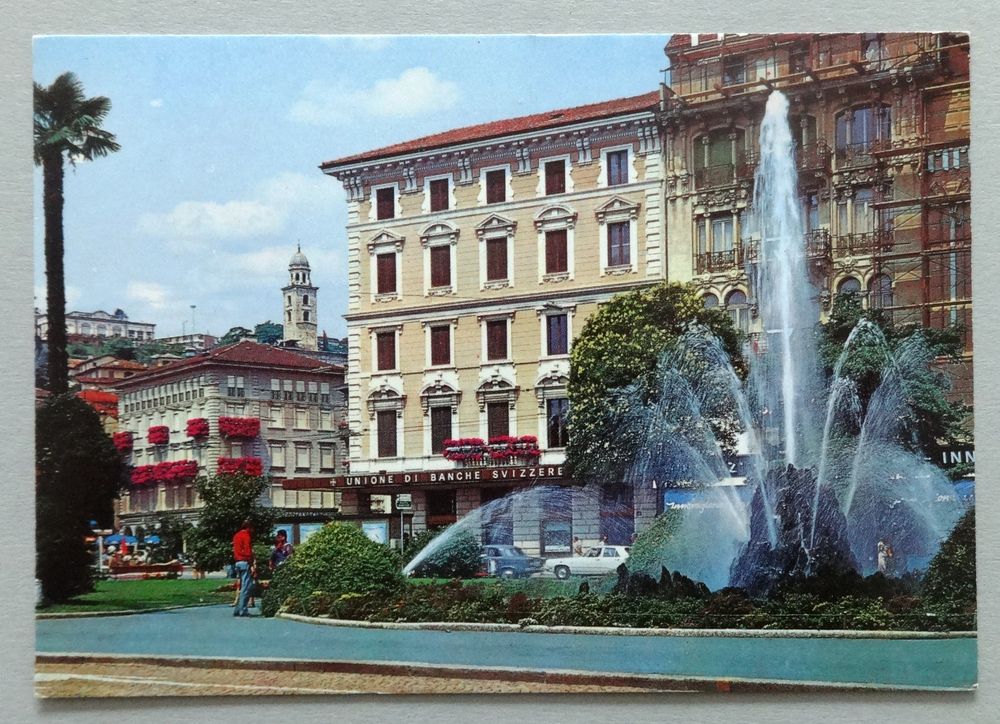 Lugano - Piazza Manzoni con Fontana | Kaufen auf Ricardo