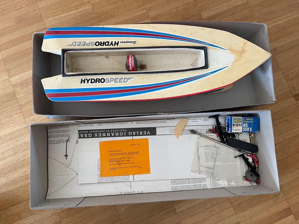 Graupner RC Schiff Boot Hydro Speed Motor Bauplan (Defekt) in für CHF ...