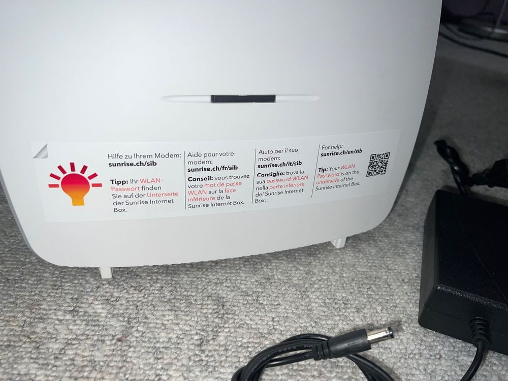 Sunrise Internet Box (Gebraucht) in Aarau Rohr für CHF 19 – mit ...
