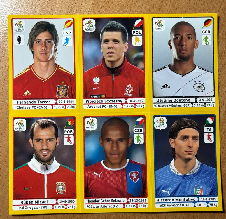 Panini Euro 2012 Platinum-Edition 6er-Stickerbogen (5) (Neu (gemäss ...