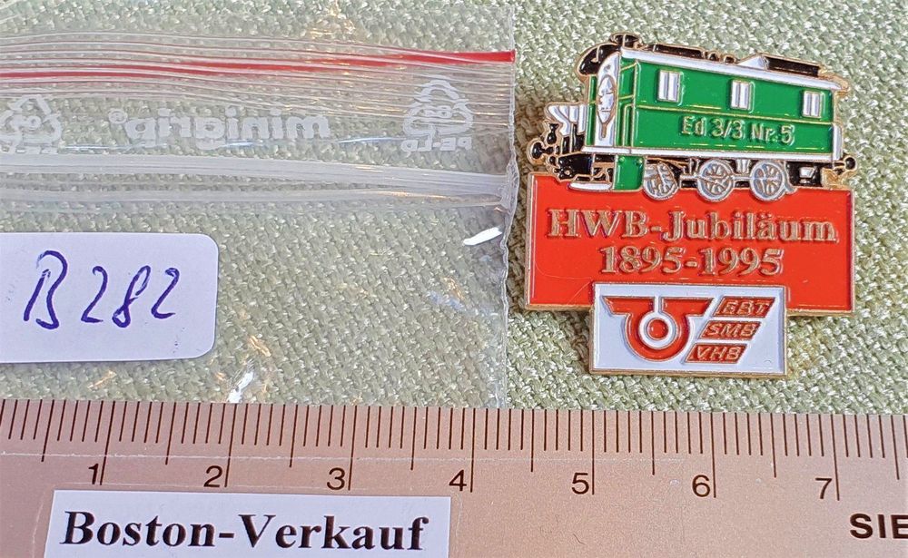 B282 - Pin HWB Jubiläum 1895-1995 EBT / RAR (Gebraucht) in für CHF 5 ...