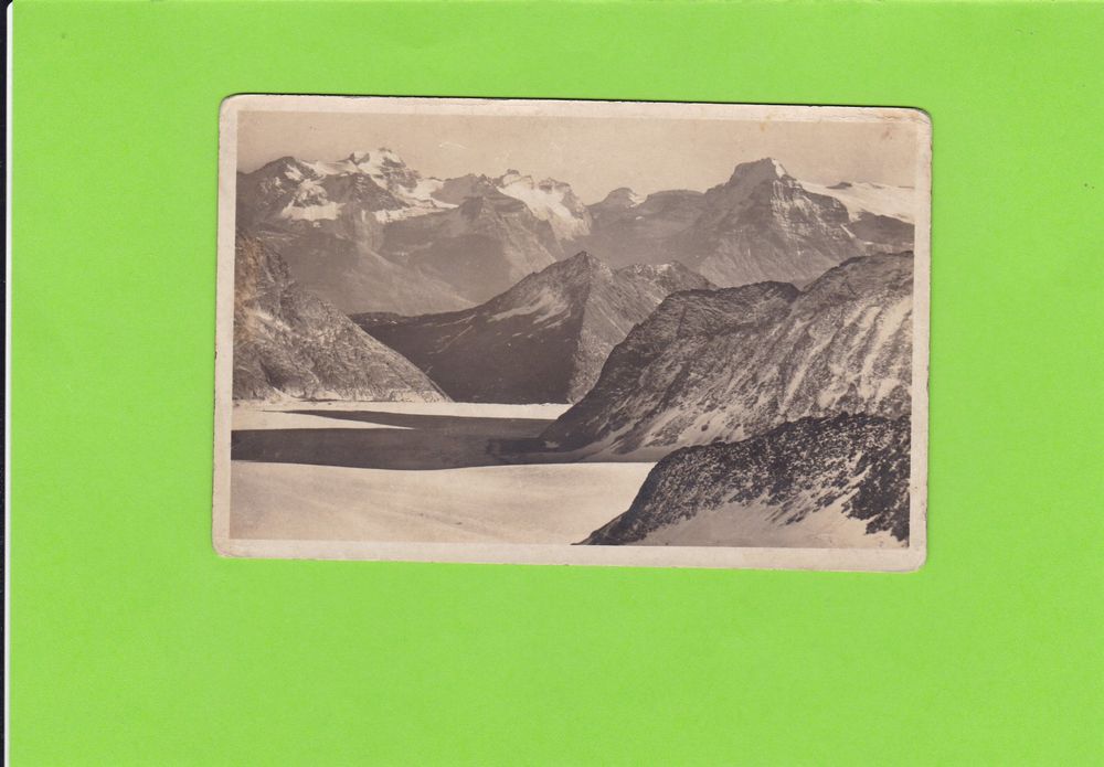 Jungfraujoch, Blick gegen Eggishorn und Helsenhorn (Gebraucht) in St. Peterzell für CHF 2 – mit ...