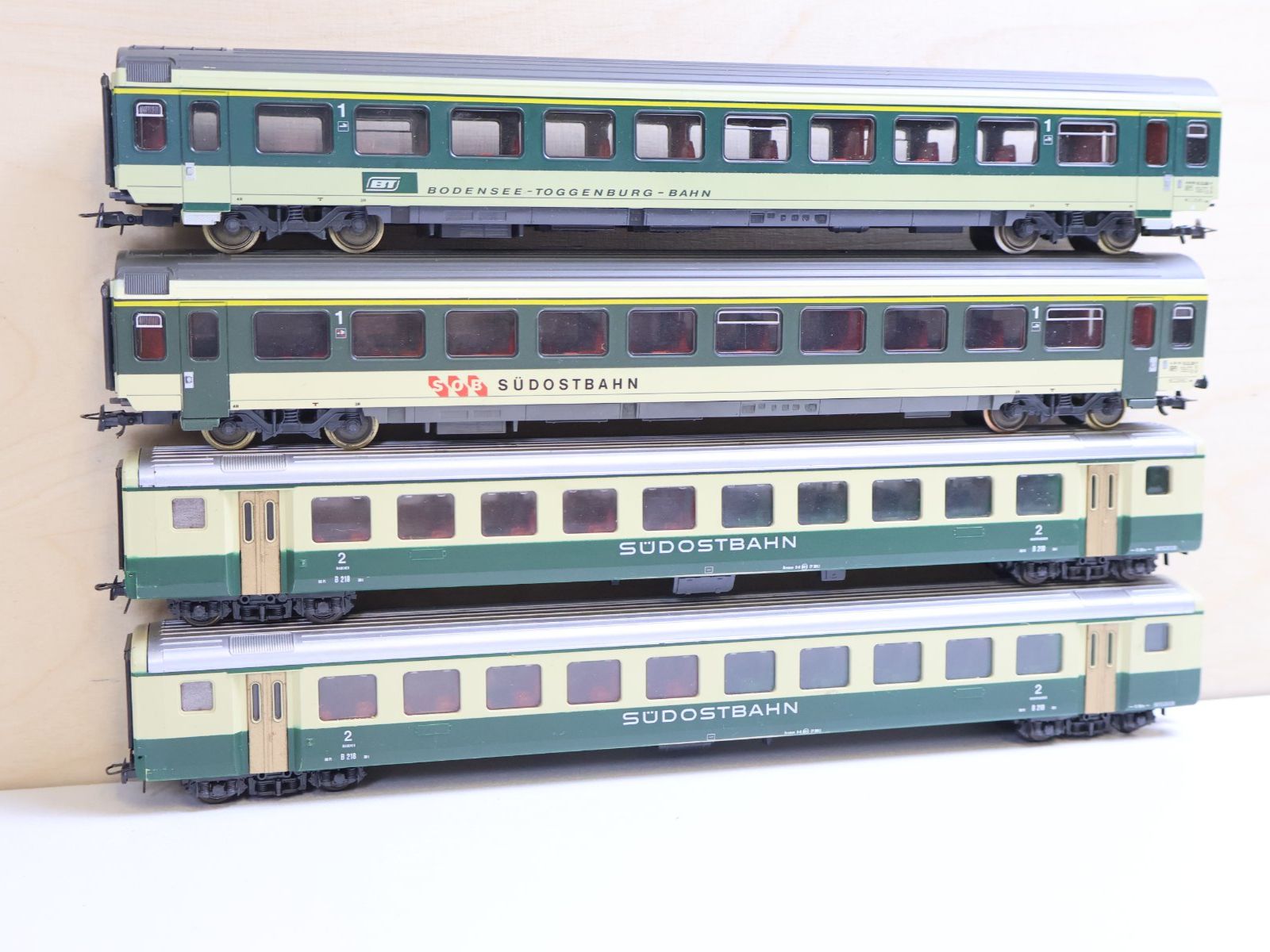 ROCO 4 x Südostbahn & BT Personenwagen H0 - 44346 & ...mehr (Gebraucht ...