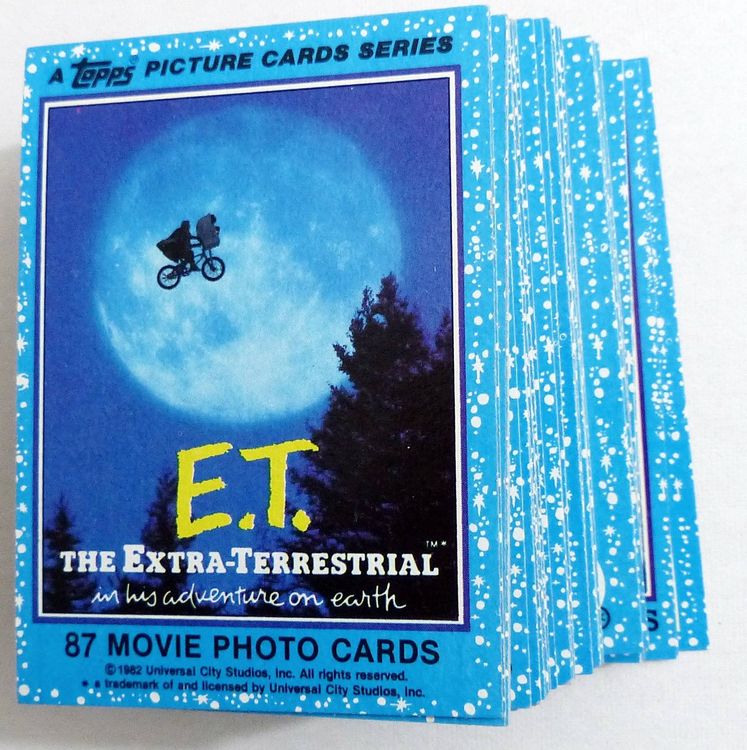 E.T. EXTRA-TERRESTRIAL COMPLETE 87 MOVIE CARDS + 12 SPECIAL (Gebraucht ...