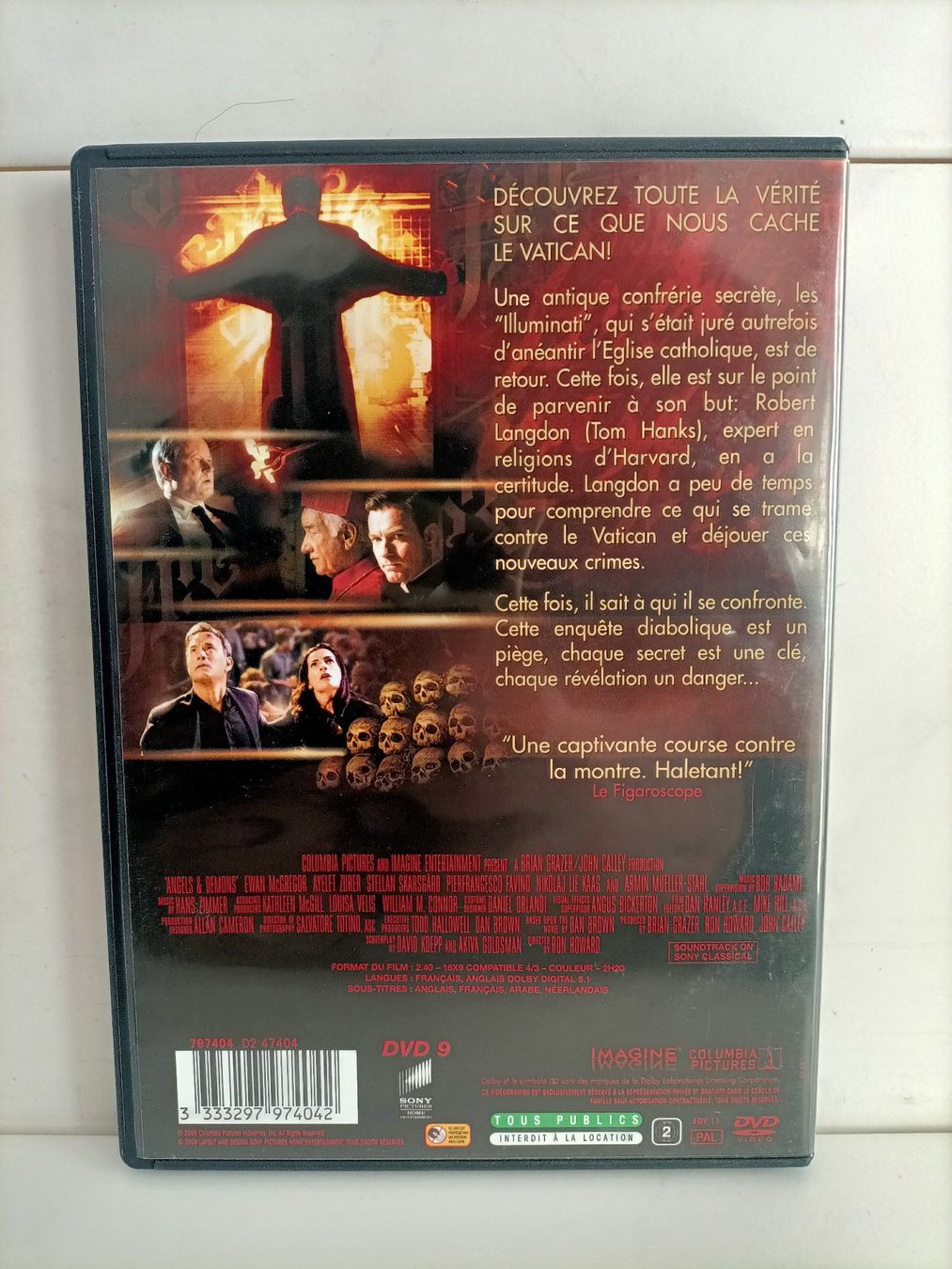 DVD Anges & Démons (fr/uk) Tom Hanks Ewan McGregor (Neuf avec emballage ...