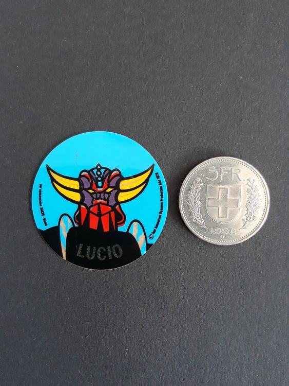 Sticker vintage con il nome "Lucio", Goldrake Atlas, 1978 (Gebraucht ...