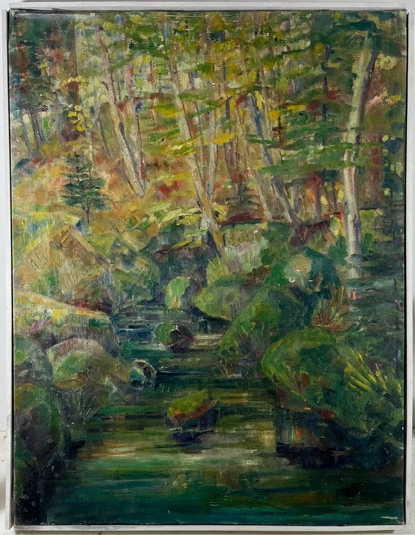 Wald Szene Gemälde , Unleserlich Signiert (Gebraucht) in Root für CHF 19 – mit Lieferung auf ...